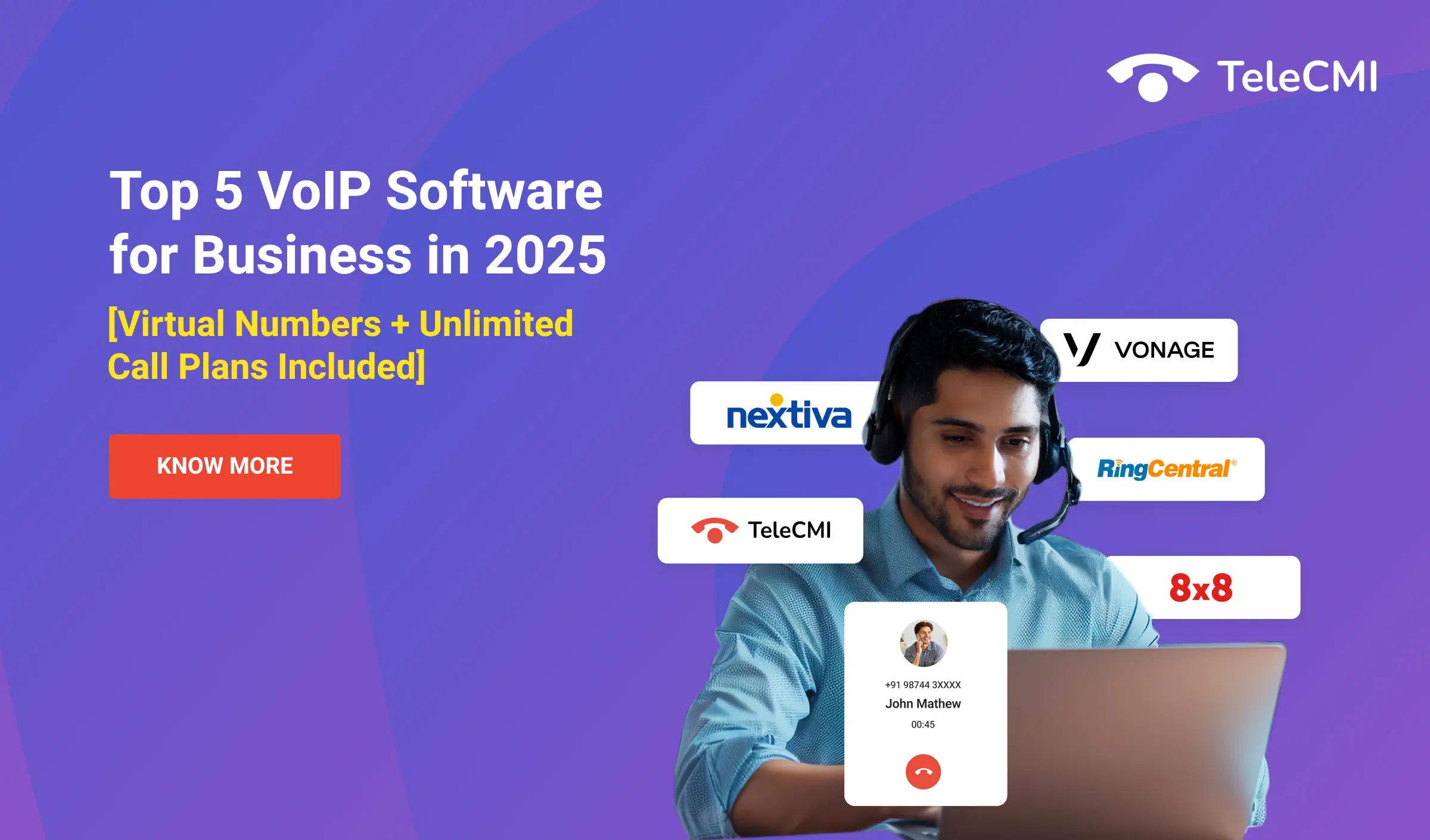 Top 5 VoIP Software in 2025: Unlimited Calling + Global Numbers